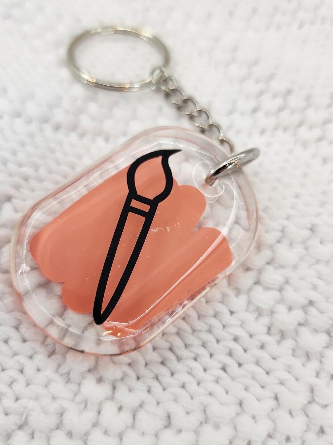 Paintbrush Keychain - Etsy