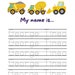 Custom Laminated Name Worksheet - Etsy