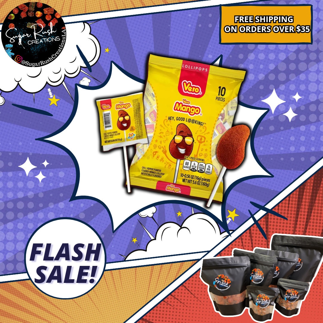 Mango Lollipop Spicy Candy Mango Con Chile Pica Party Candy Gift ...