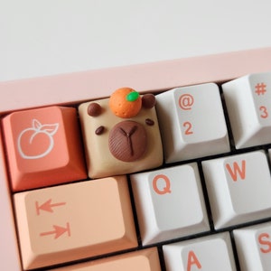 Capybara Keycap Cute Handmade Artisan Keycaps - Etsy