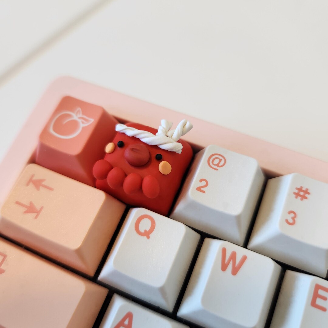 Tako Keycap | Red Octopus | Cute Handmade Artisan Keycaps - Etsy