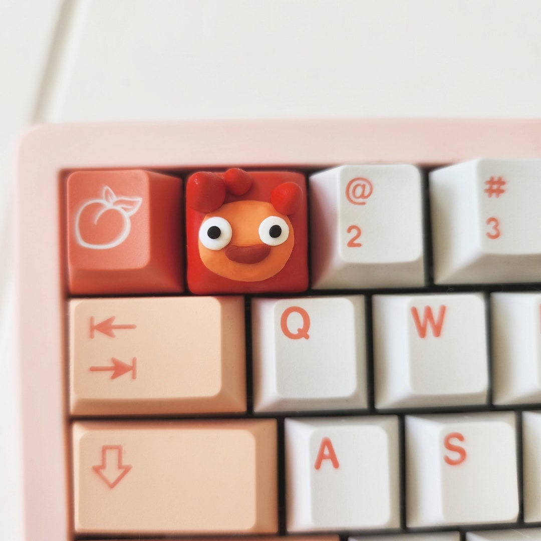 Calcifer Flame Keycap | Cute Handmade Artisan Keycaps - Etsy