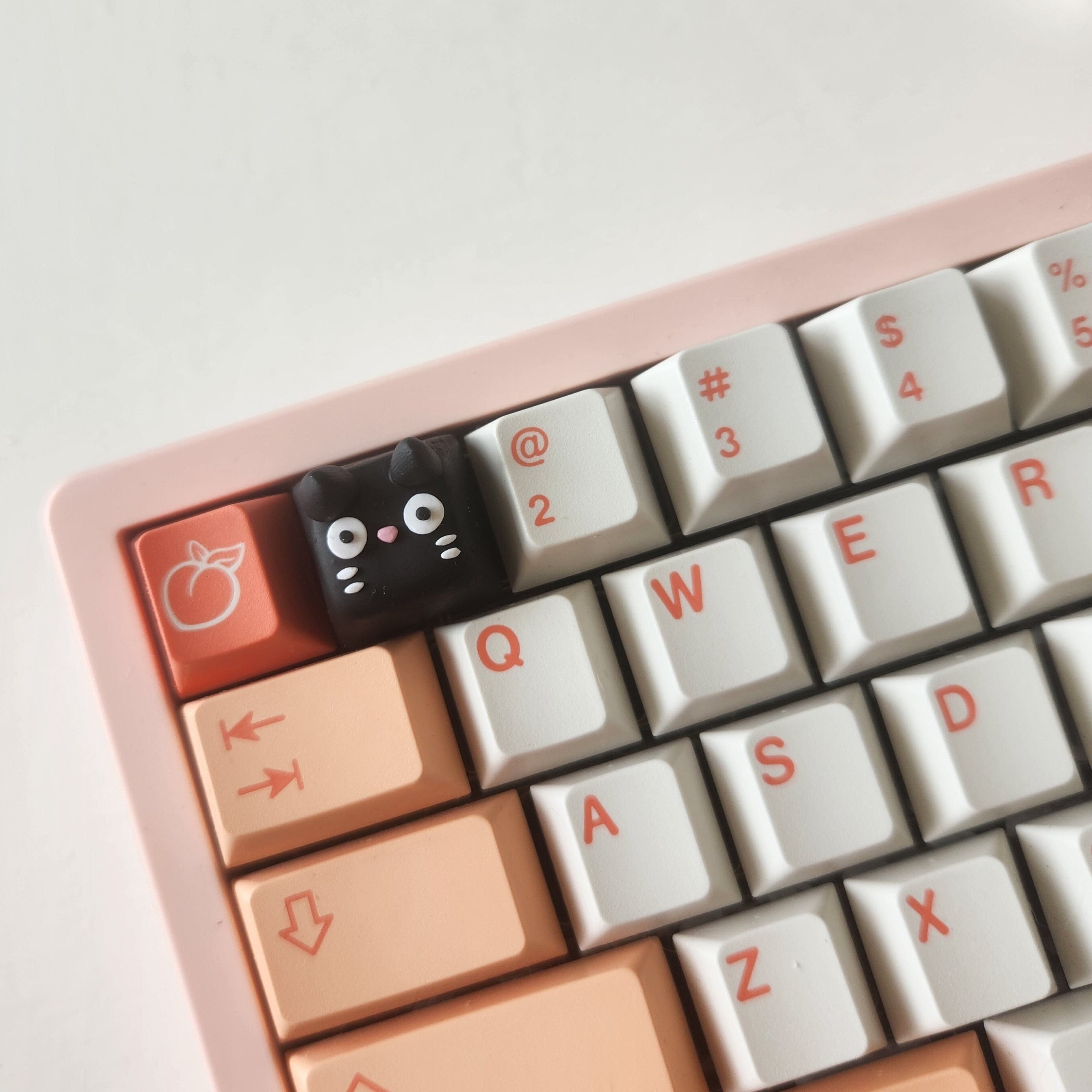 Neko Cat Keycap Cute Handmade Artisan Keycaps - Etsy