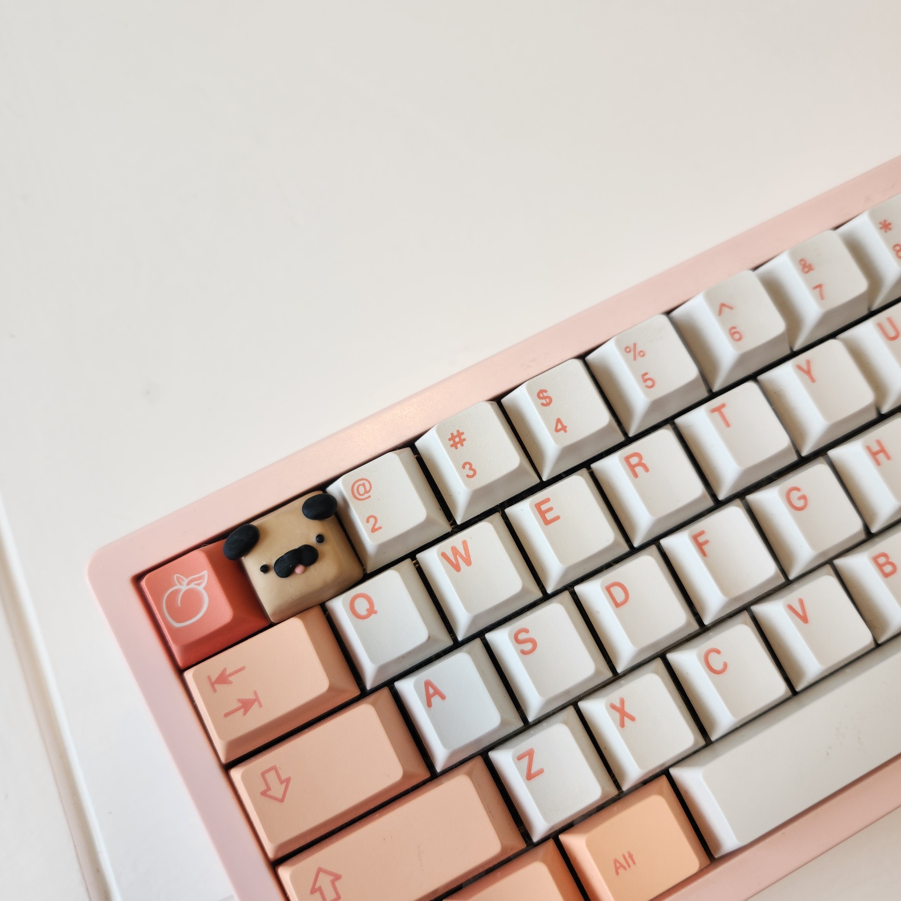 Pug Keycap Cute Handmade Artisan Keycaps - Etsy