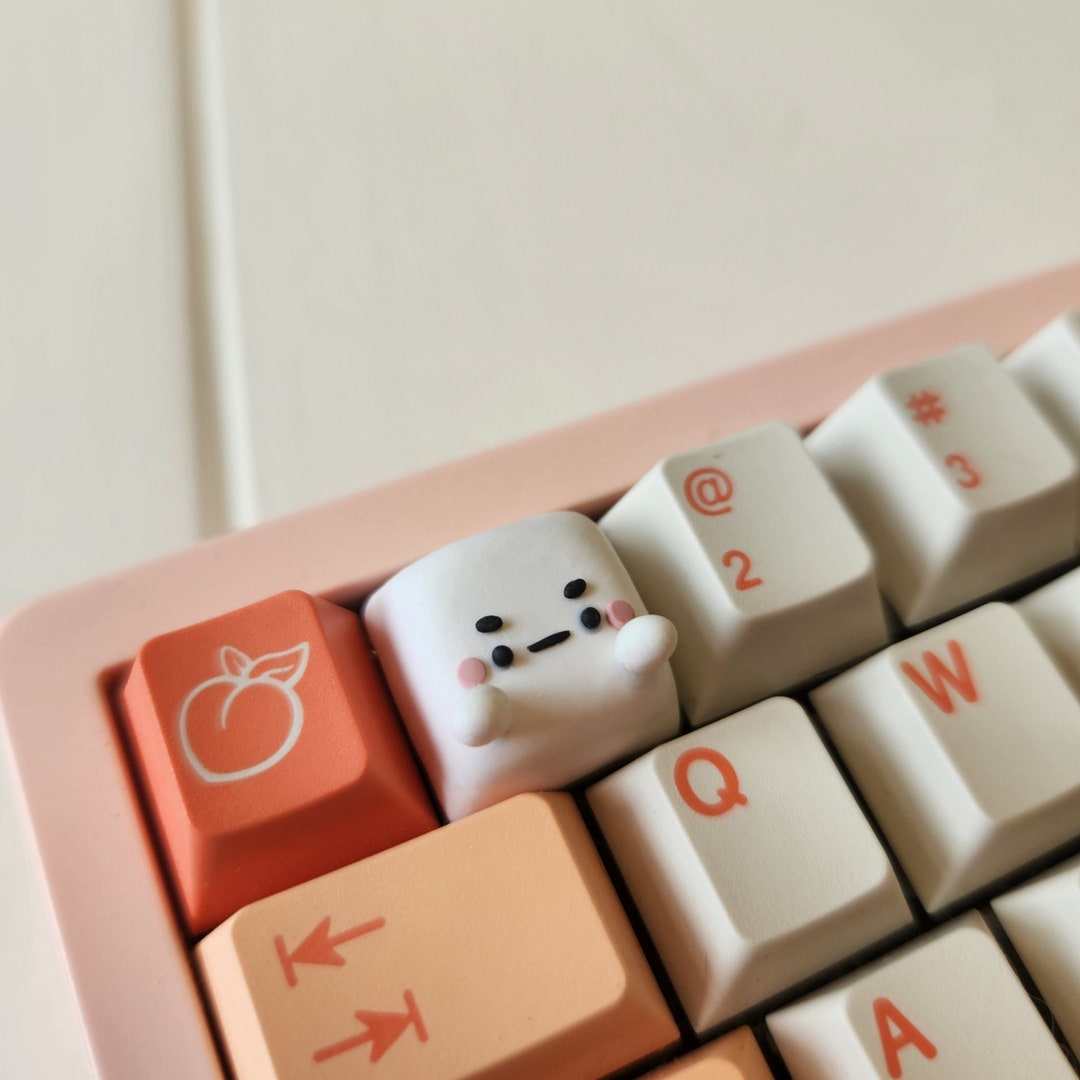 Little Ghost Keycap Cute Handmade Artisan Keycaps - Etsy