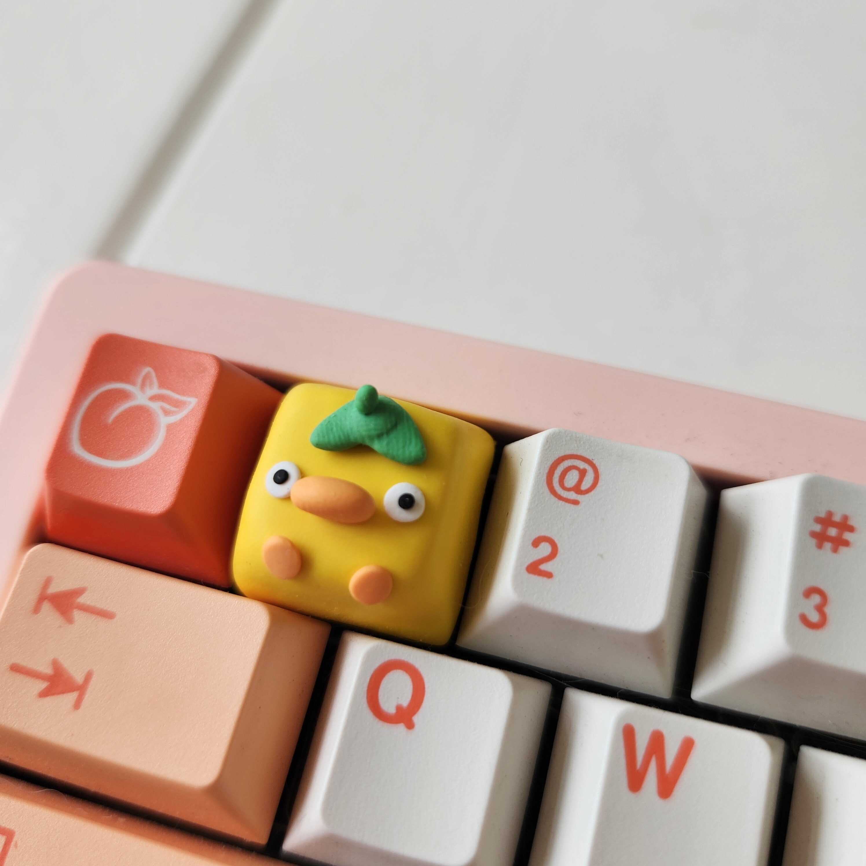 Chicken-sama Keycap Cute Handmade Artisan Keycaps - Etsy