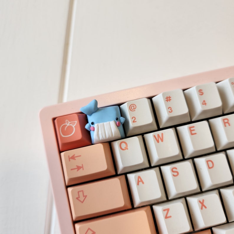 Whaley Keycap Big Blue Fish Cute Handmade Artisan Keycaps - Etsy