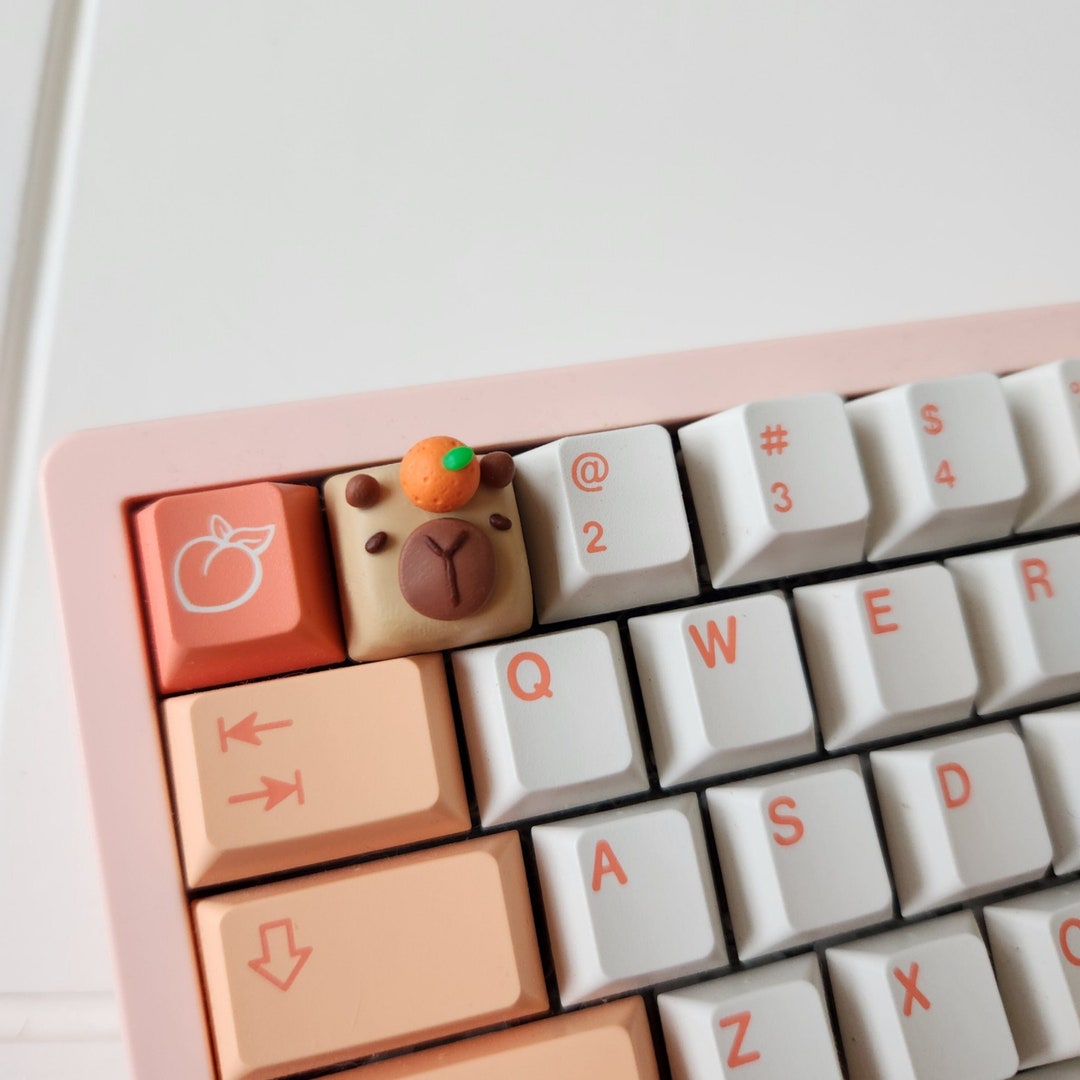 Capybara Keycap | Cute Handmade Artisan Keycaps - Etsy