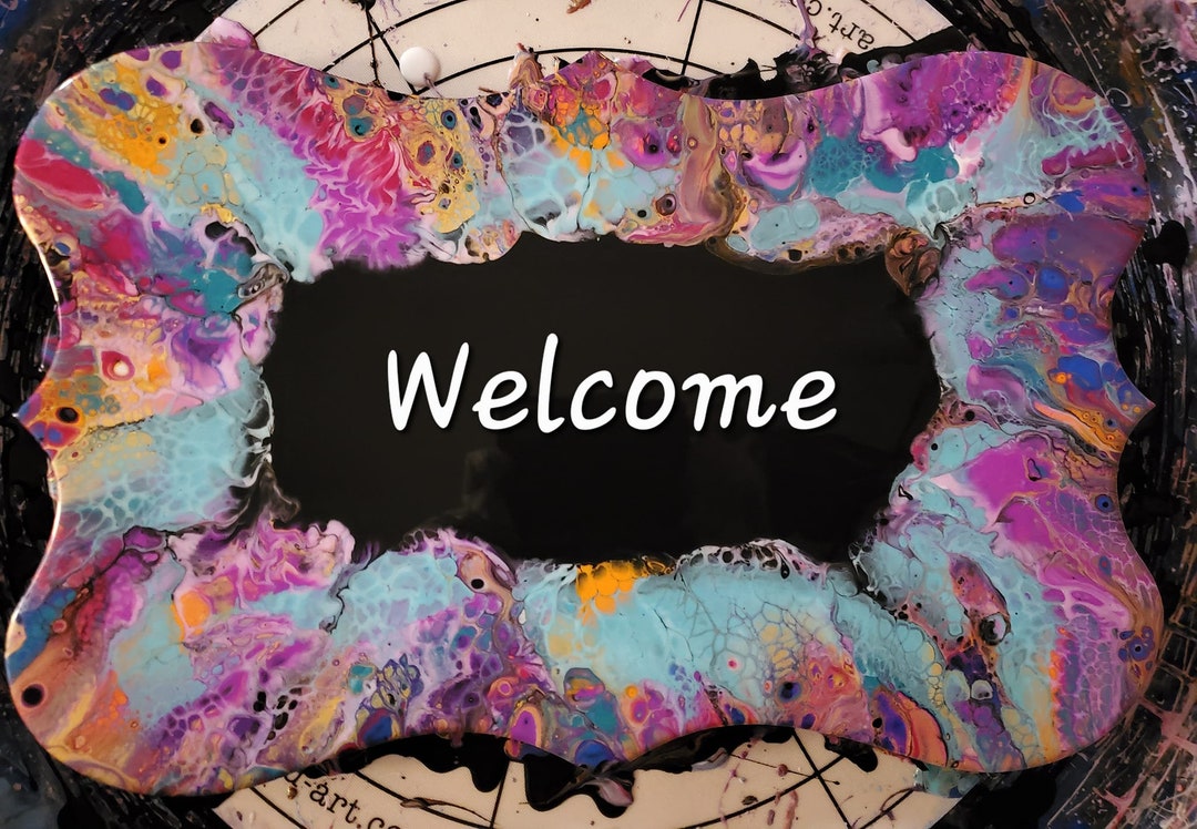 Colorful Welcome Sign - Etsy
