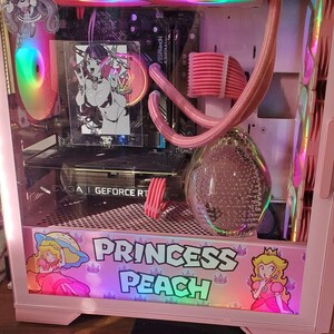 Princess Peach Custom Pink Argb High End Designer Gaming PC Art Deco ...