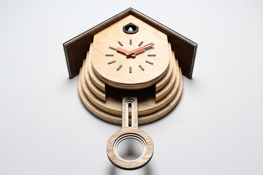 Cuckoo Clock - Layered Teardrop - Handmade - Modern - Choose Your Hand ...