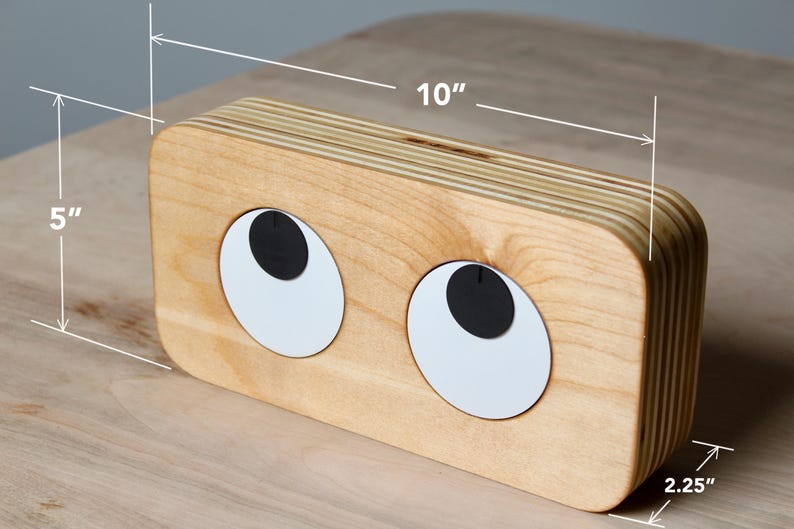 Googly Eye Clock - the Eyes Tell the Time! - Desk or Wall Clock ...