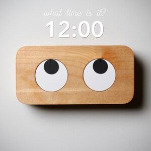 Googly Eye Clock - the Eyes Tell the Time! - Desk or Wall Clock ...