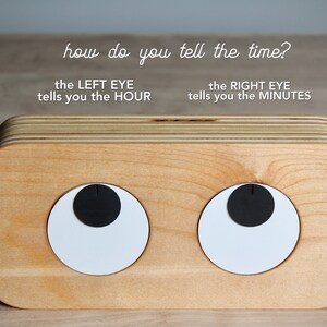 Googly Eye Clock - the Eyes Tell the Time! - Desk or Wall Clock ...