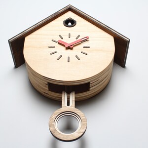 Cuckoo Clock Teardrop Handmade Modern Choose Your Hand Color - Etsy