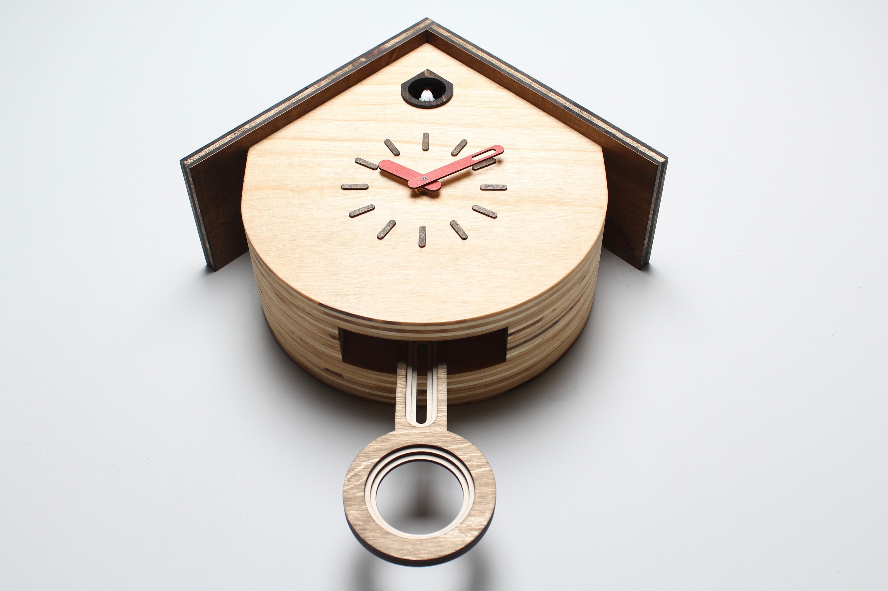 Cuckoo Clock Teardrop Handmade Modern Choose Your Hand Color - Etsy