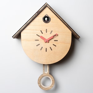 Cuckoo Clock Teardrop Handmade Modern Choose Your Hand Color - Etsy