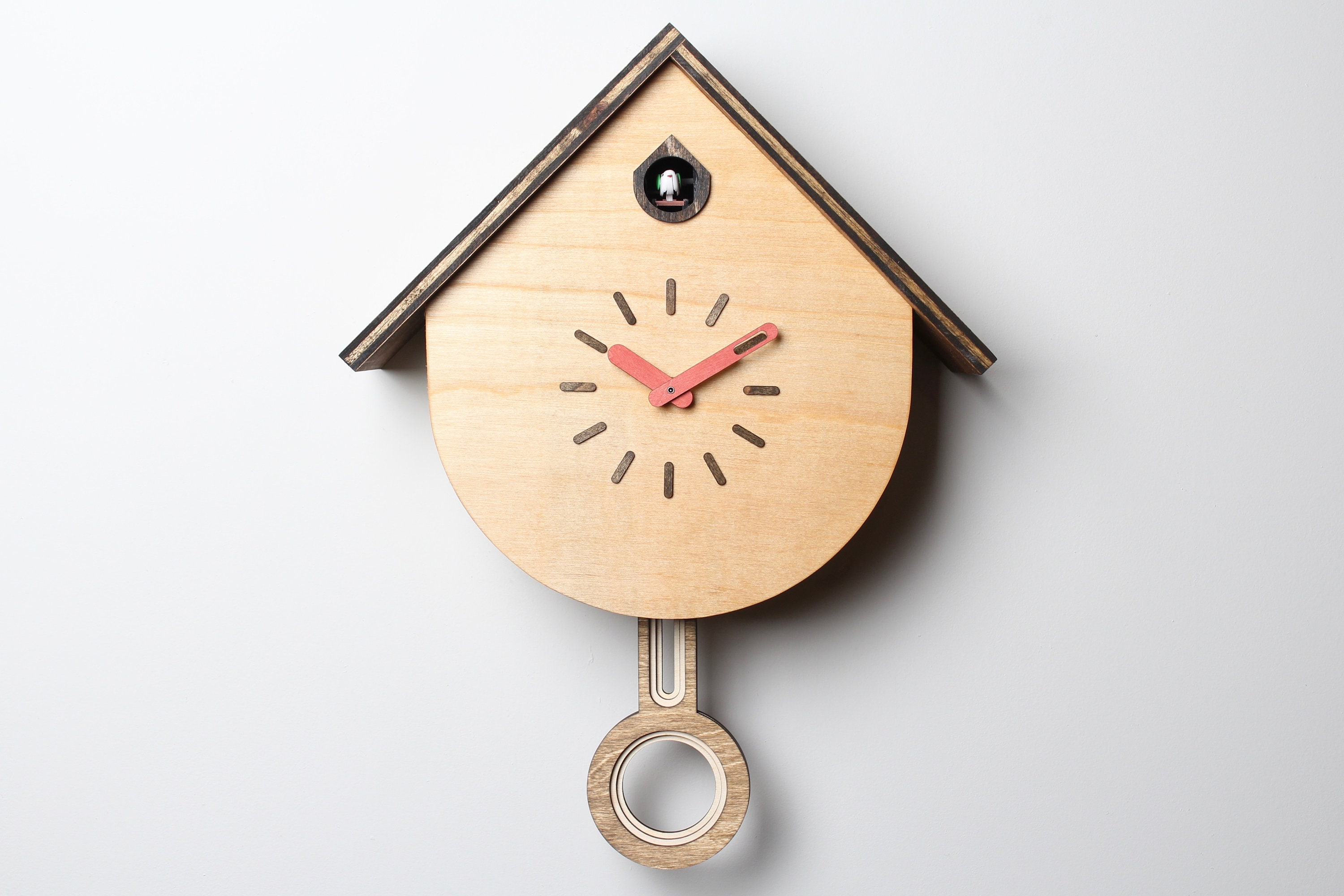 Cuckoo Clock Teardrop Handmade Modern Choose Your Hand Color - Etsy