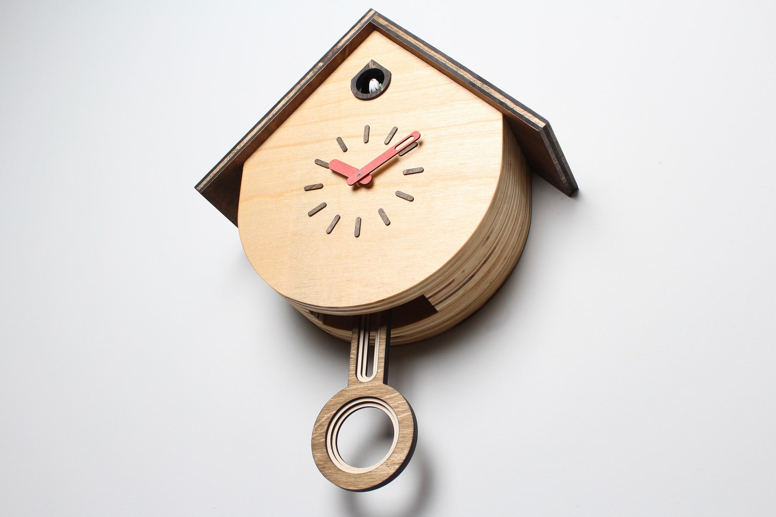 Cuckoo Clock Teardrop Handmade Modern Choose Your Hand Color - Etsy