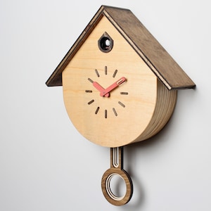 Cuckoo Clock Teardrop Handmade Modern Choose Your Hand Color - Etsy
