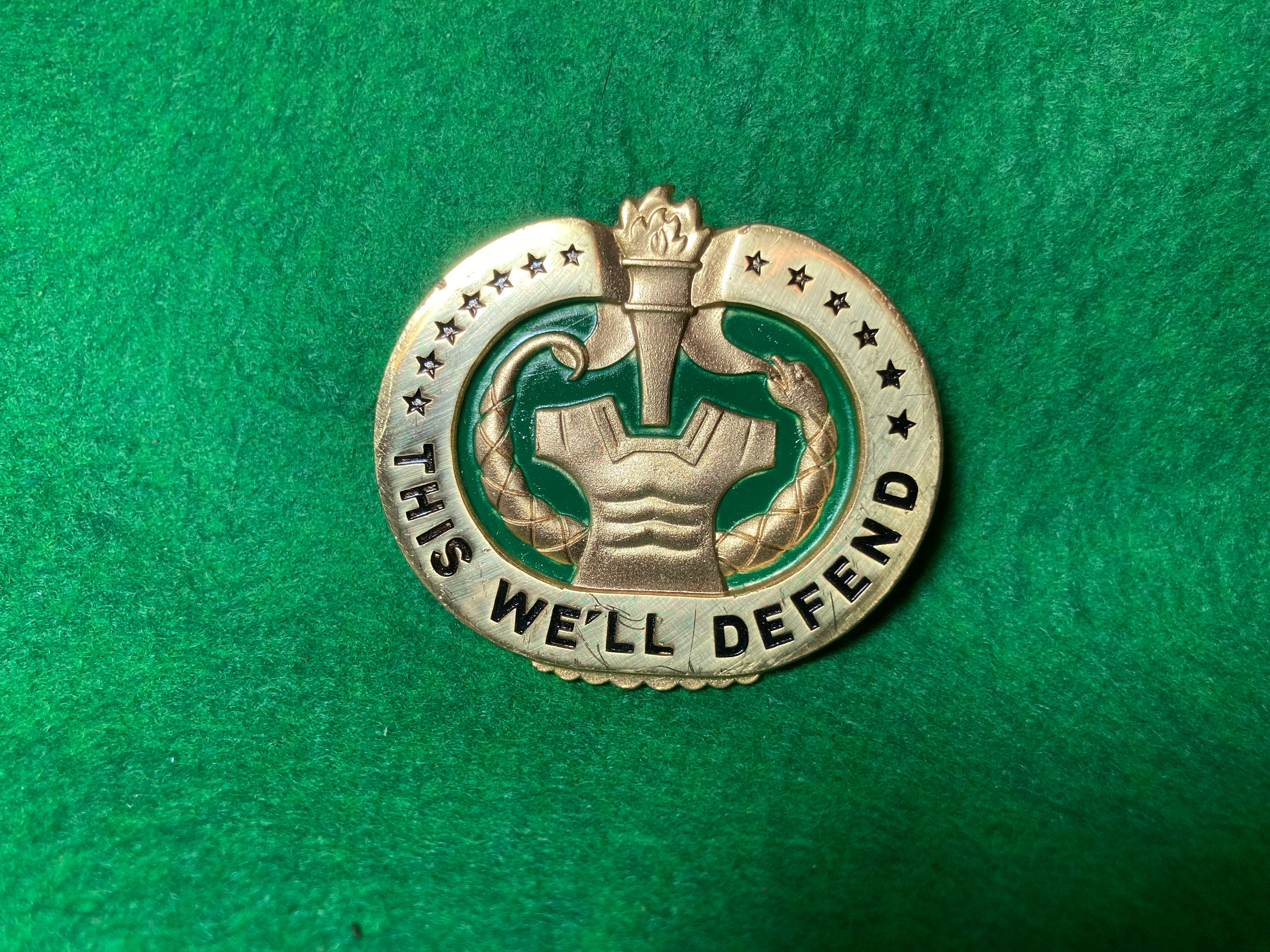 Vintage U.S. Army Drill Sergeant Instructor DI Uniform Insignia Badge ...