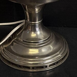Beautiful Antique ALADDIN Model # 12 Nickel Brass Pedestal Kerosene Oil ...