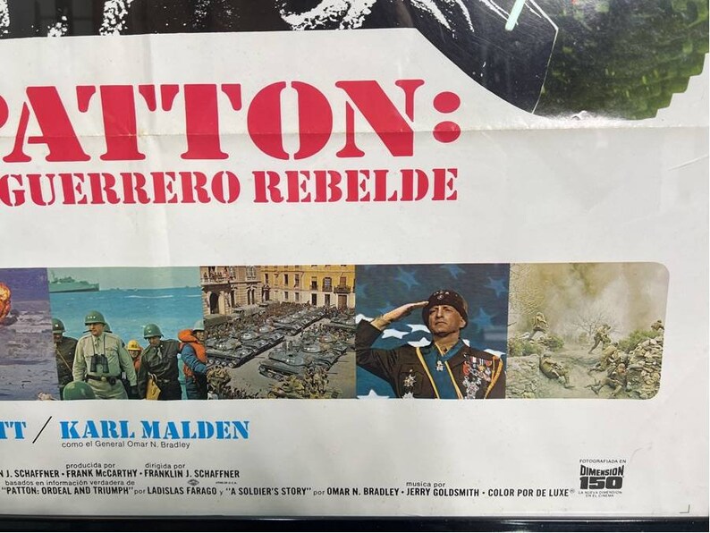 Original Vintage patton Movie Poster 1970 - Etsy