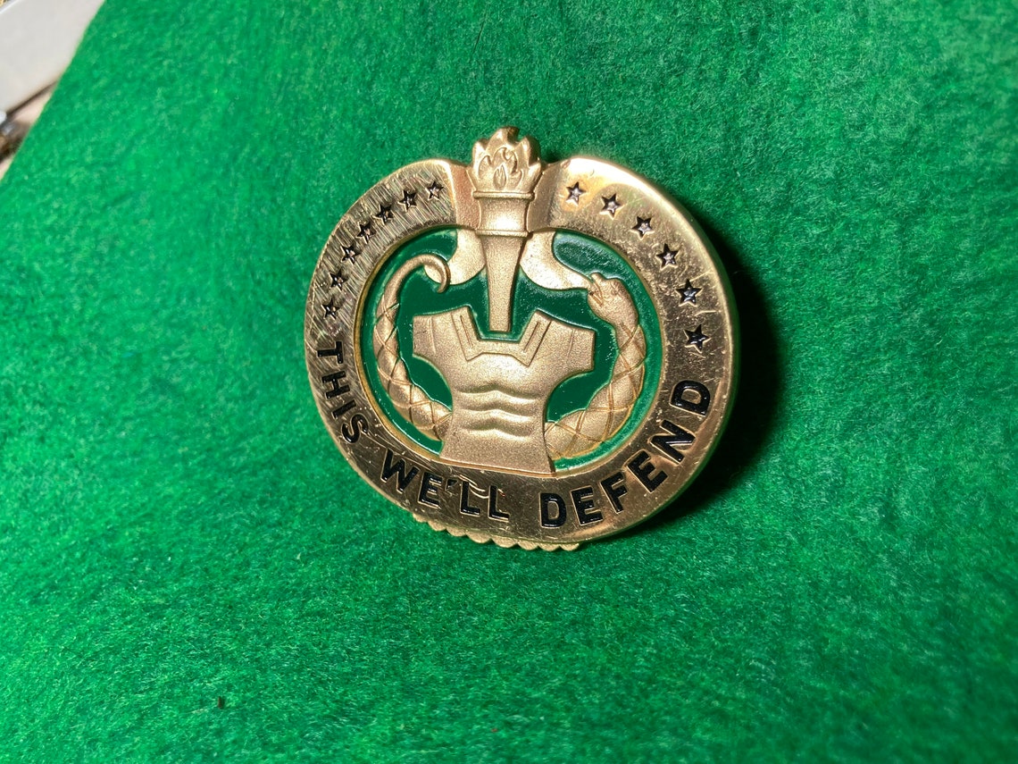 Vintage U.S. Army Drill Sergeant Instructor DI Uniform Insignia Badge ...