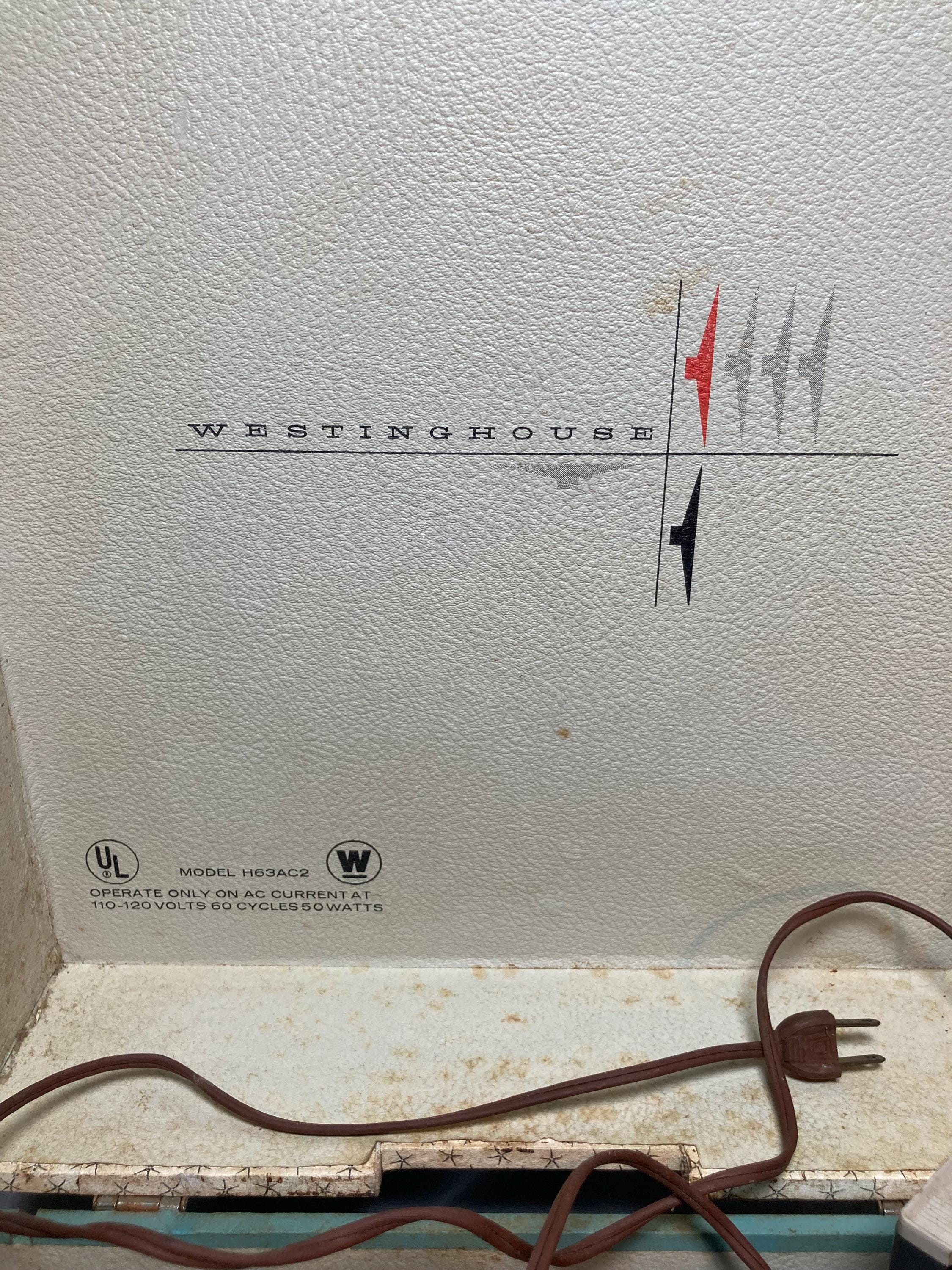 Retro Vintage Westinghouse Model H63AC2 Suitcase Record Player 1950s - Etsy