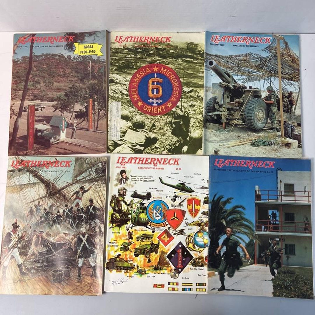 Vintage Collection of 18 Issues of "leatherneck" Magazine of the ...