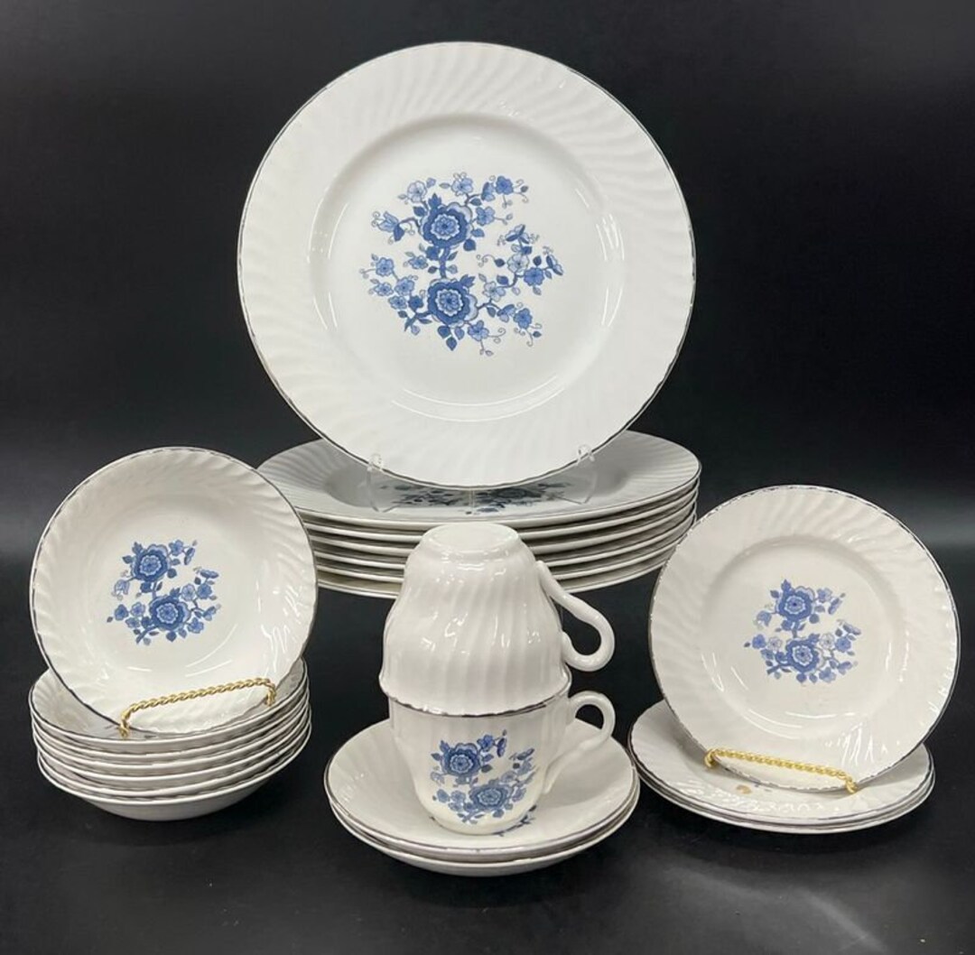 Beautiful Vintage Royal Blue Ironstone Enoch Wedgwood Tunstall 1835 ...