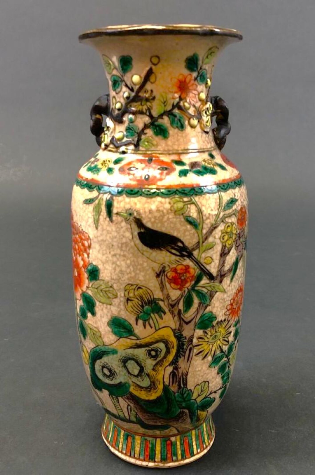 Exquisite Antique Chinese Nanking Crackle Glaze Porcelain Vase - Etsy