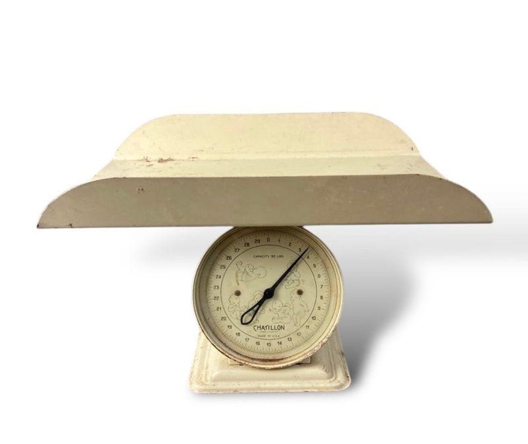 Vintage Metal Chatillon Brand Baby Scale (30 Lbs Limit) - WORKS - Etsy