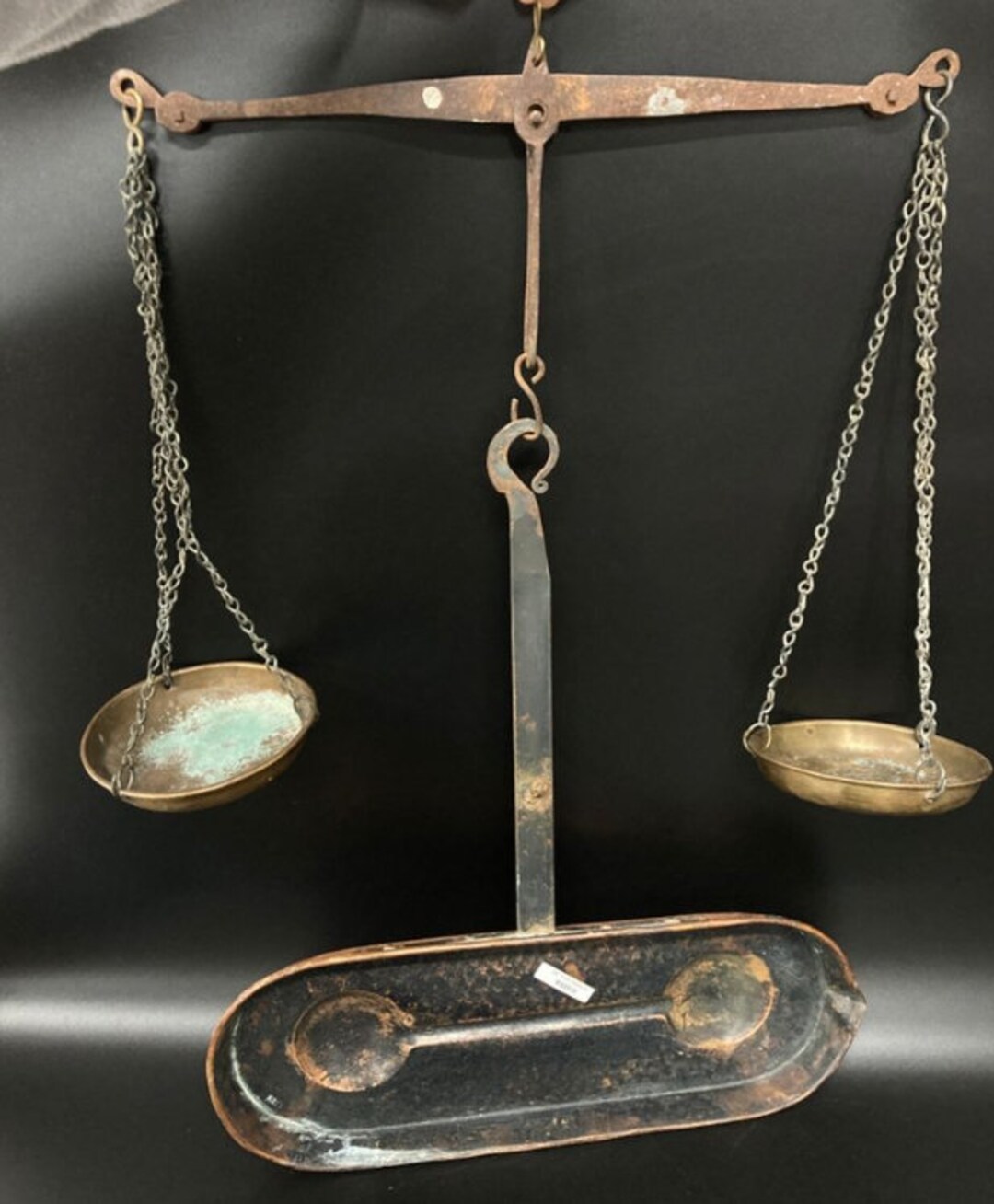 Antique Hand Hammered Copper and Brass Hanging Scale - Etsy