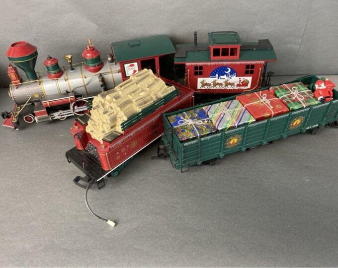 Vintage Bachmann night Before Christmas Train Set large G Scale Four Pieces - Etsy