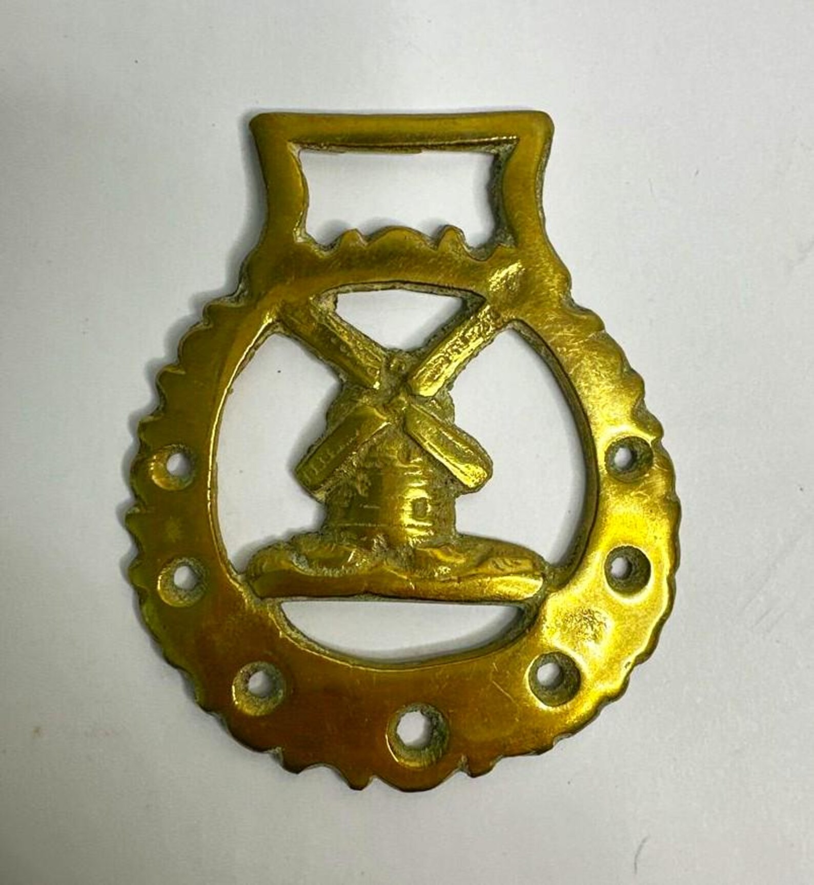 Vintage Horse Brass: Windmill - Farming, Harvest, Grain, Waterpump ...