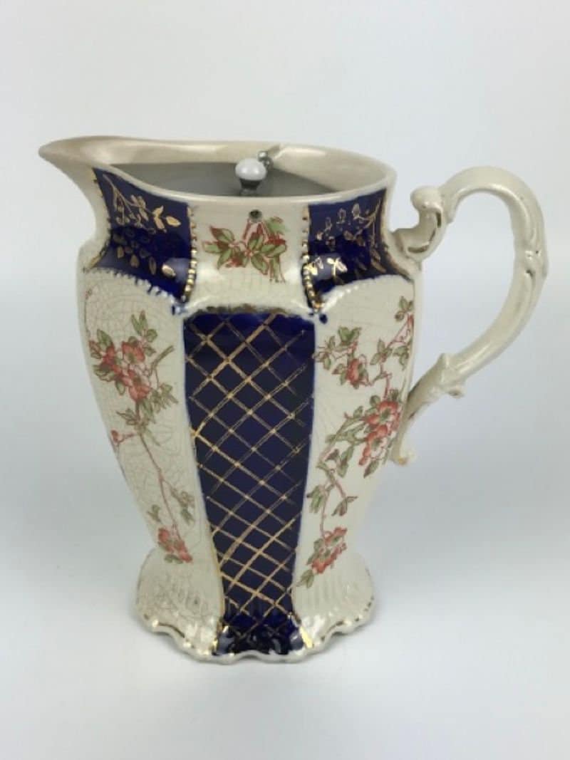 Lovely Vintage Gaudy Welsh-style Pewter Mounted Ewer by Ucelly Pewter ...
