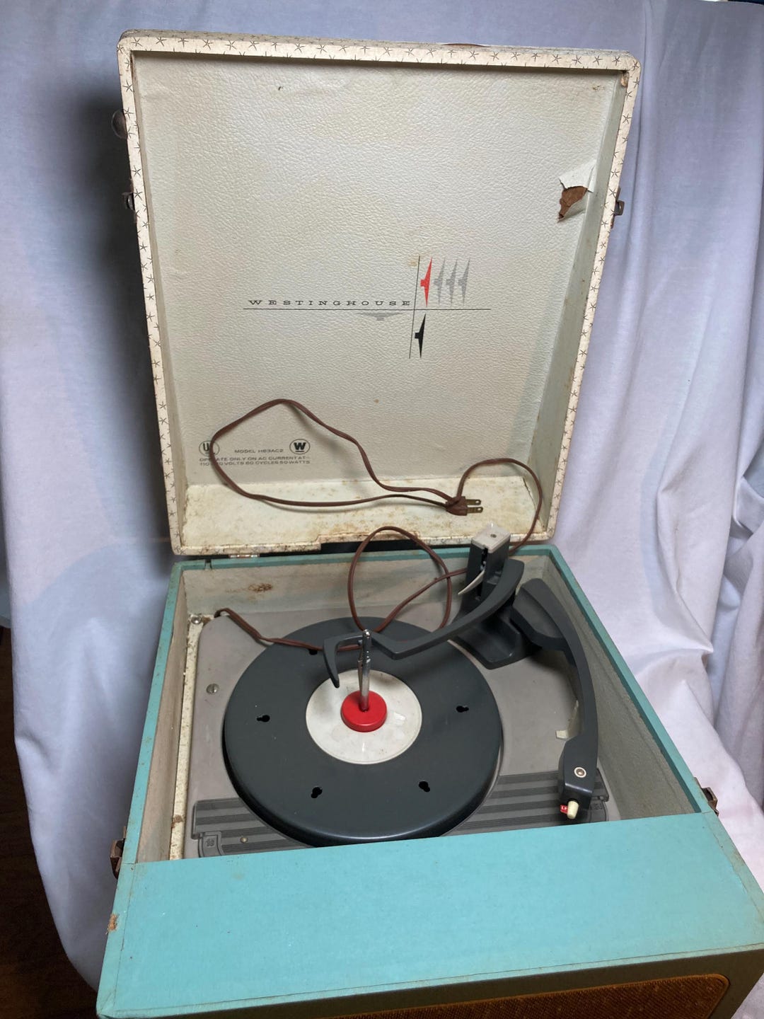 Retro Vintage Westinghouse Model H63AC2 Suitcase Record Player (1950s ...