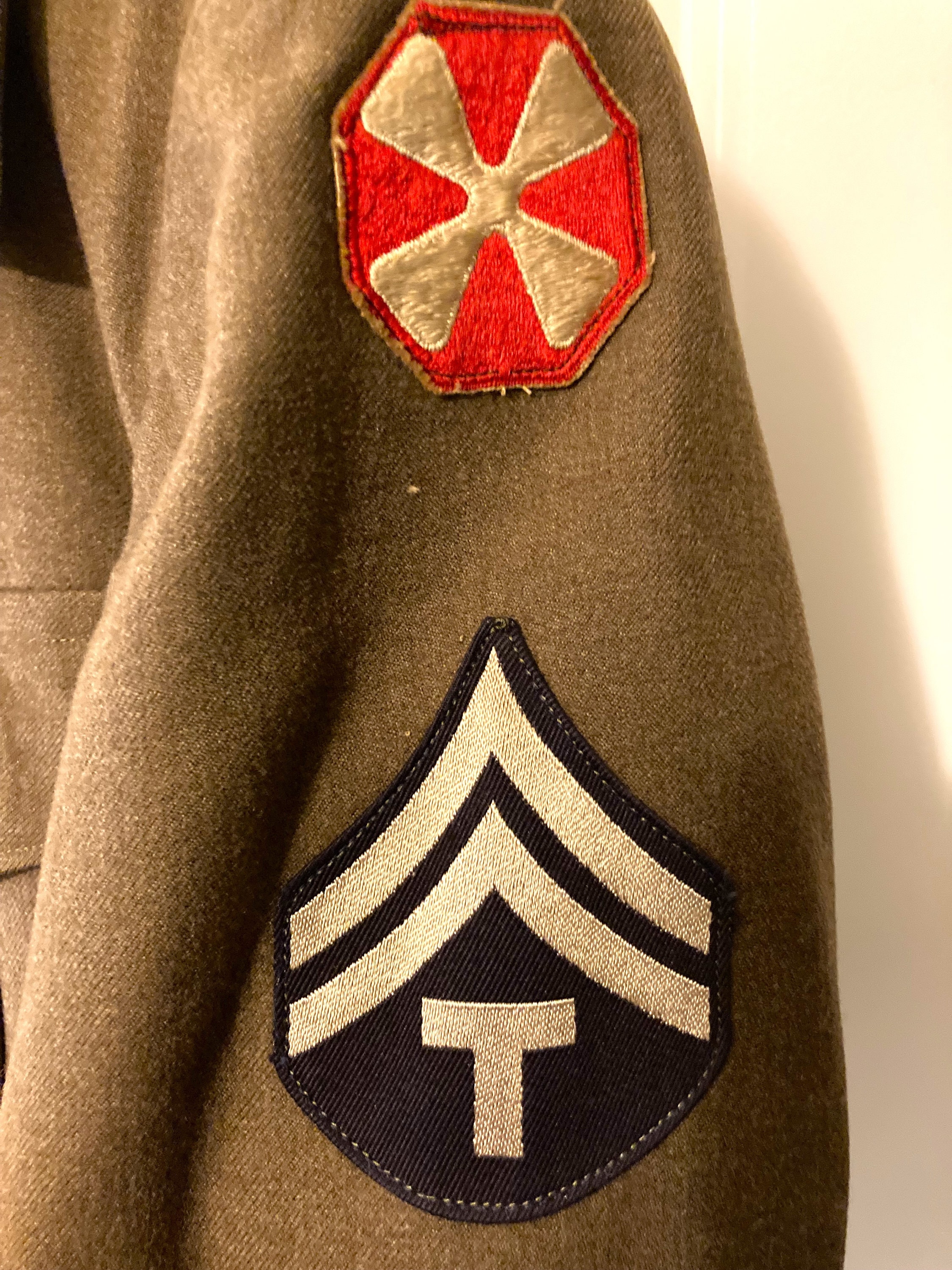 WWII 8th Army Tech Corporal Eisenhower Style Battle Dress Uniform ...