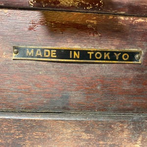 Very Rare - Antique Japanese Wooden Cash Register Made in Tokyo (MOTTO ...