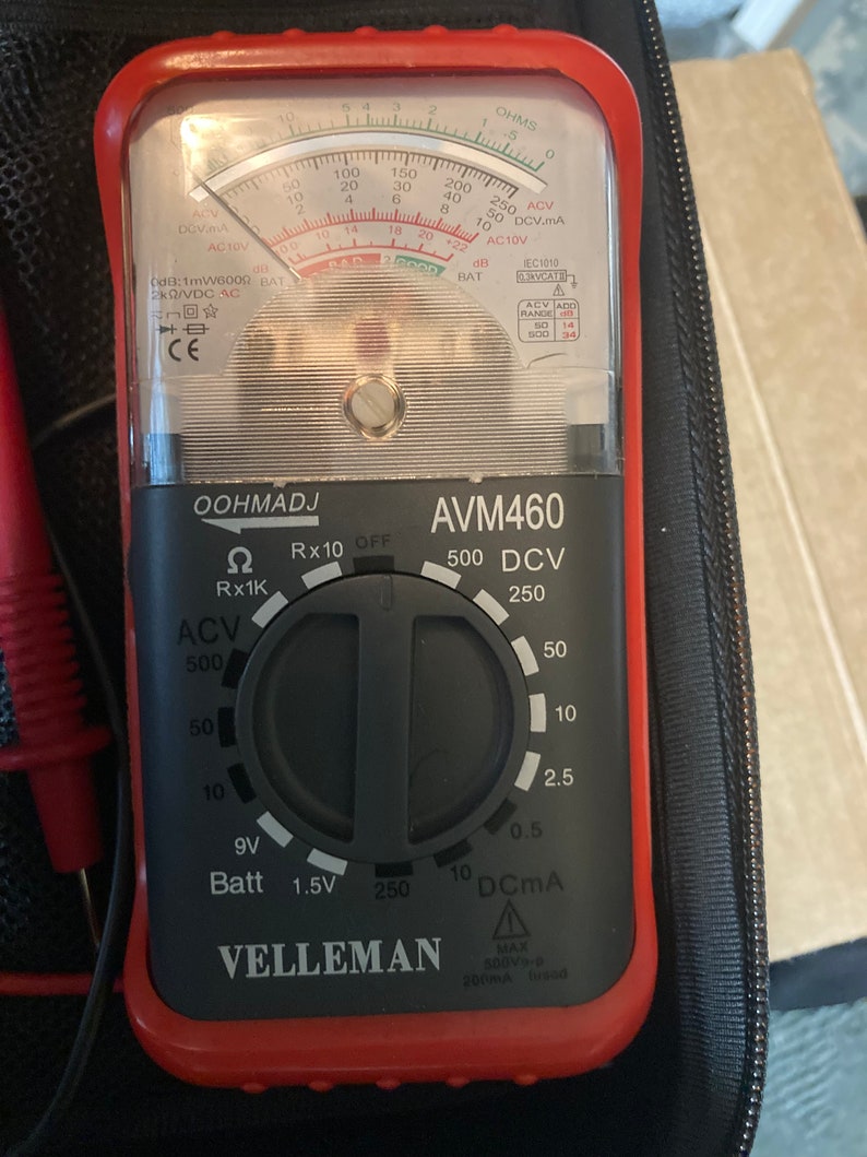 Vintage Velleman Multimeter - Model: AVM460 (includes Case and Manual ...