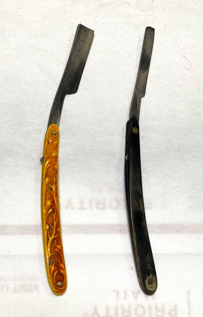 Pair of Antique Old Time Barber Straight Razors (2) - Etsy