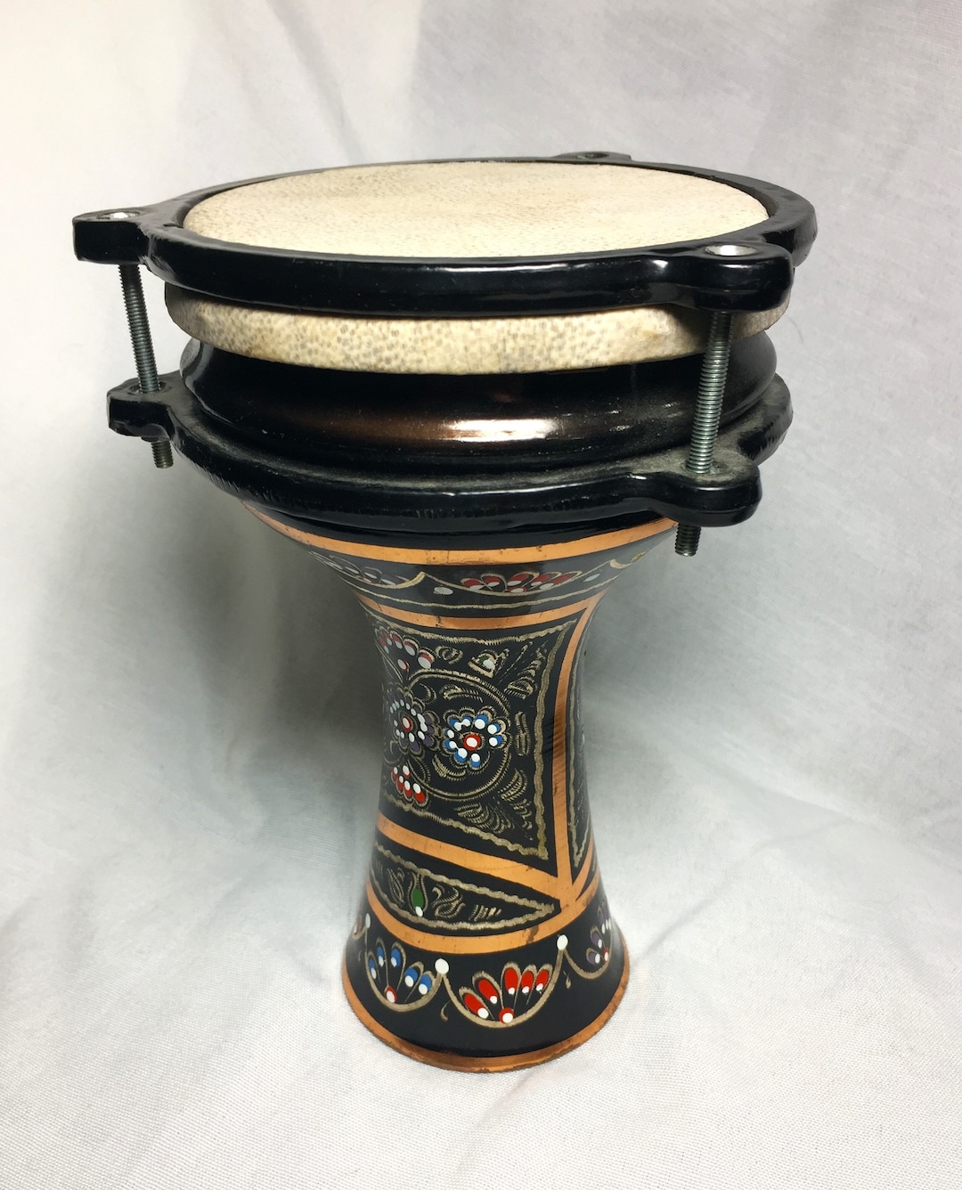 Beautiful Middle Eastern Hand Etched Copper Darbuka / Doumbek ...