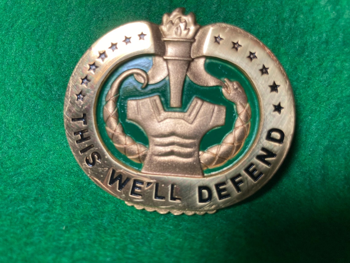 Vintage U.S. Army Drill Sergeant Instructor DI Uniform Insignia Badge ...