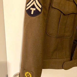 WWII 8th Army Tech Corporal Eisenhower Style Battle Dress Uniform ...