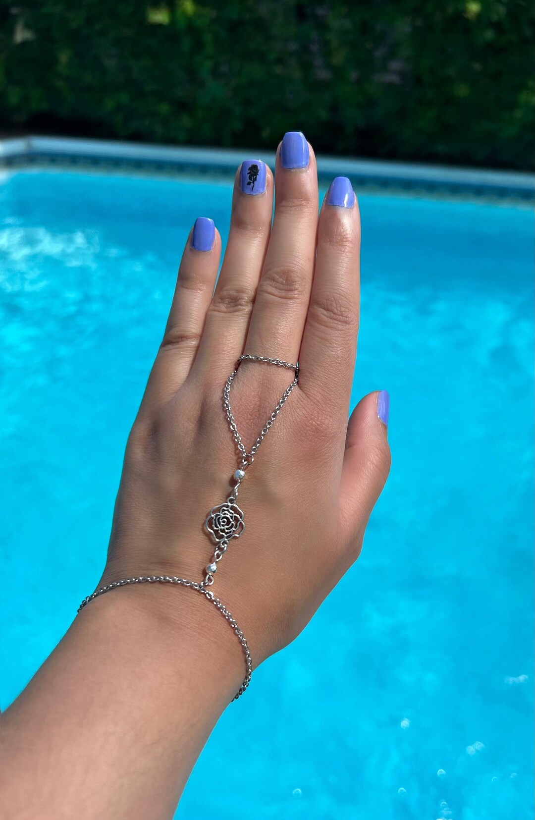 Romantic Finger Ring Bracelet - Etsy