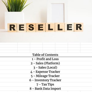 Reseller Spreadsheet 2024 - Etsy