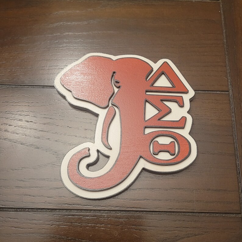 Delta Sigma Theta DST Elephant Wall Art - Etsy