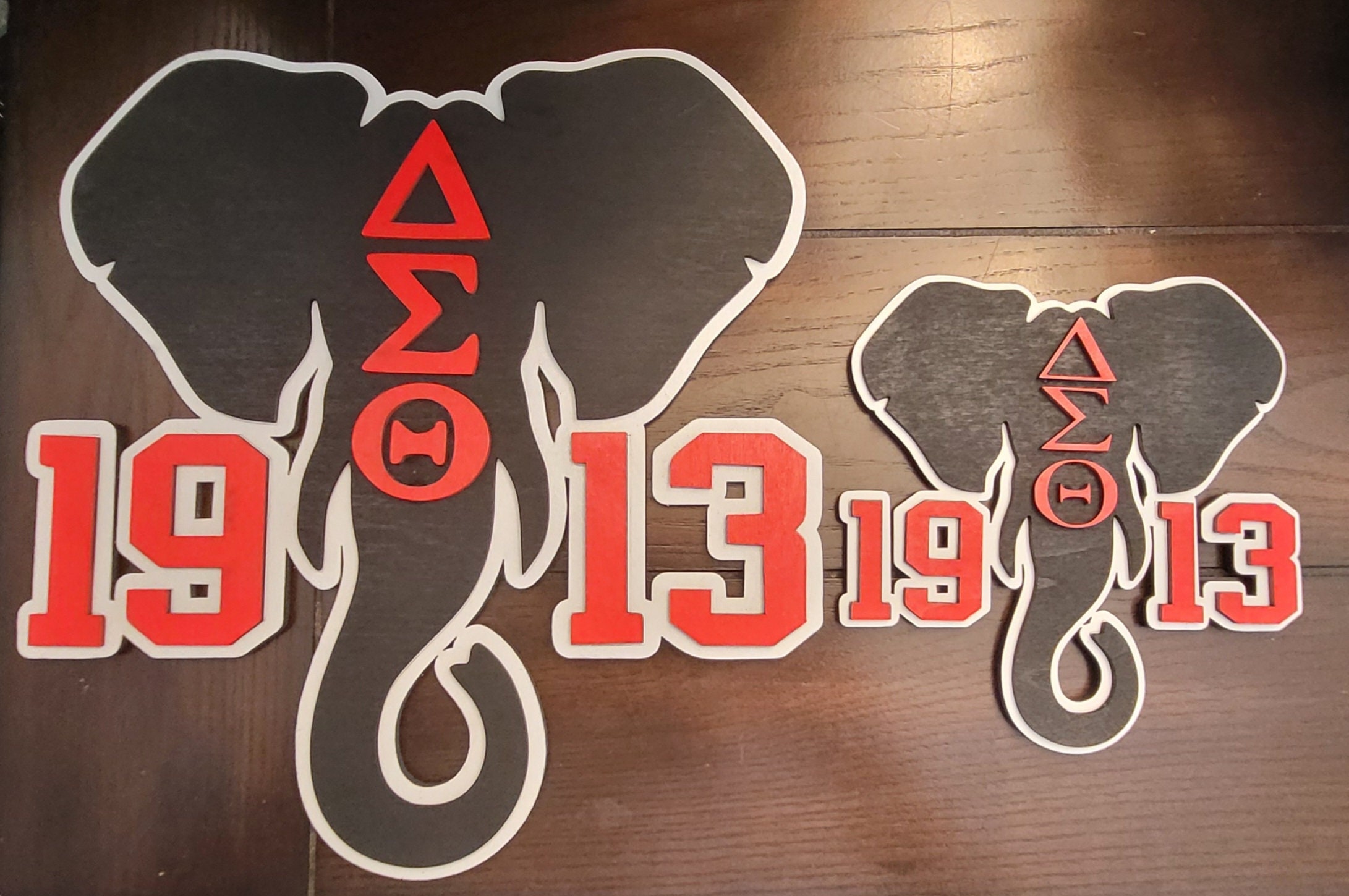 Delta Sigma Theta DST Elephant 2 Wall Art - Etsy