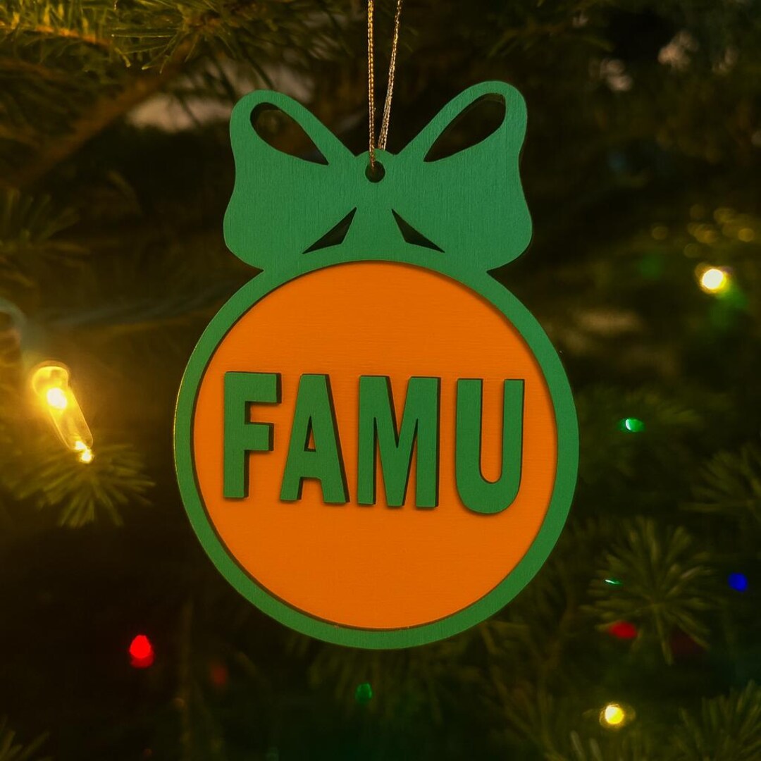FAMU Wood Christmas Ornaments, Tree Ornaments, Wall Art - Etsy